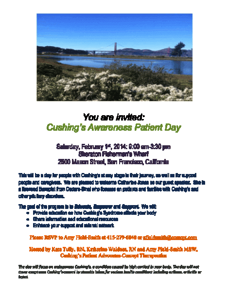 Cushing’s Patient Awareness Day Invitation | CushieBlog